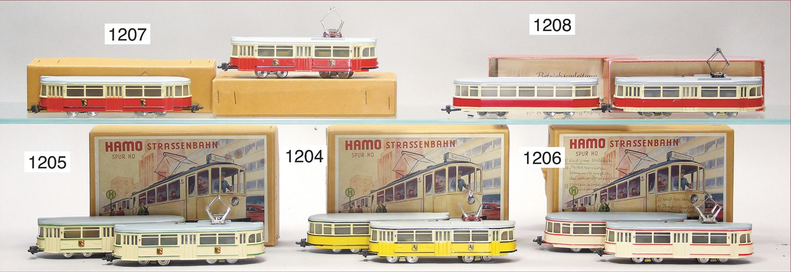 Hamo H0, Strassenbahn, Nr. 121 - auctions & price archive
